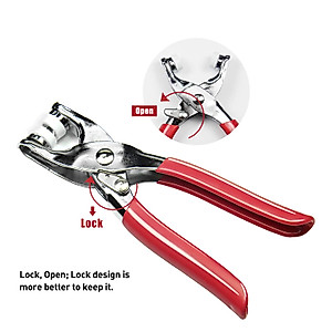 CHEPULA Craftsmanship DIY 200 Sets Metal Snaps Buttons with Fastener Pliers Press Tool Kit for for Sewing and Crafting (10 Colors,9.5mm)