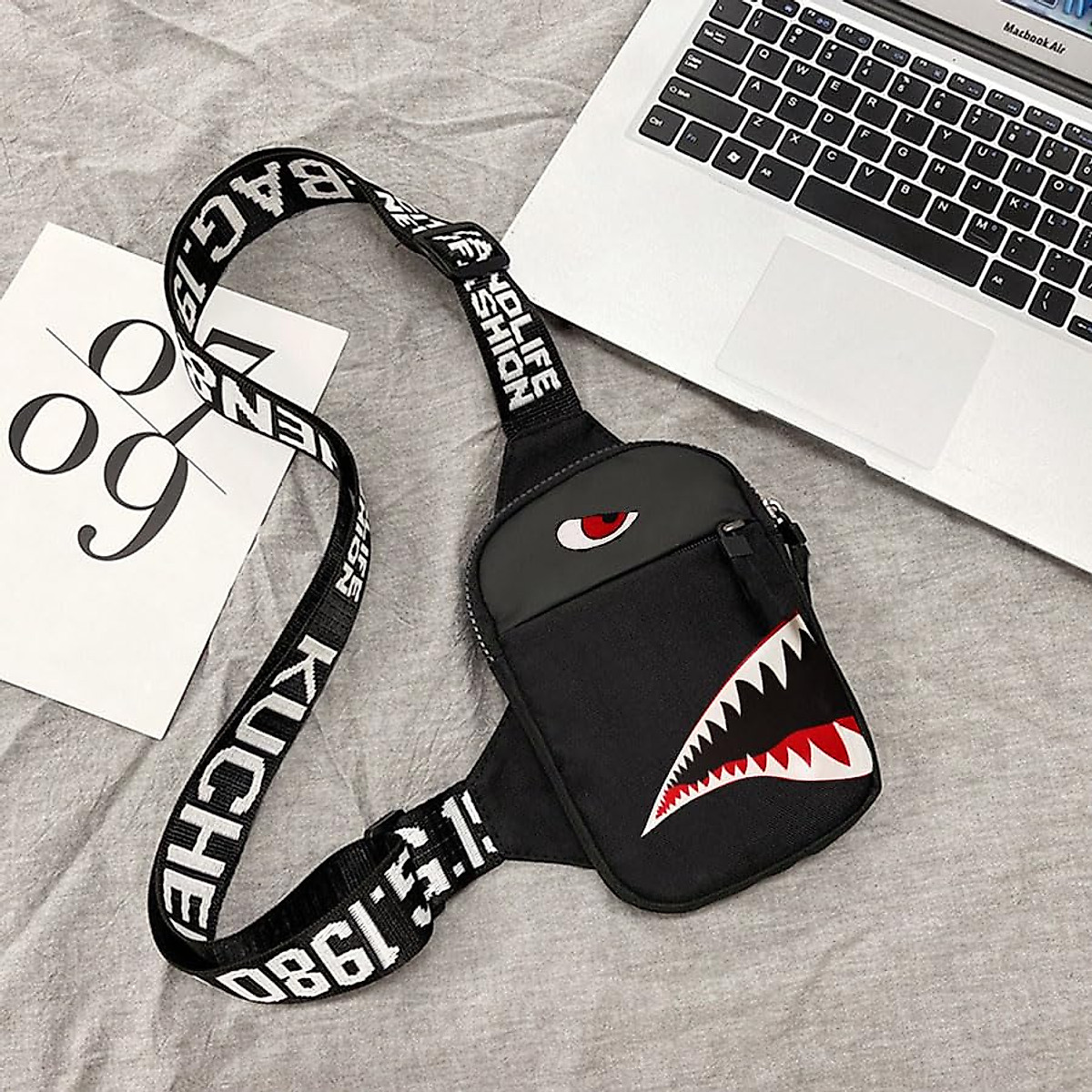 WRLDMCWLQ Shoulder Bag Sling Bag Men Women Small Bag Crossbody Bag Casual Phone Chest Bag for Travelling Hiking