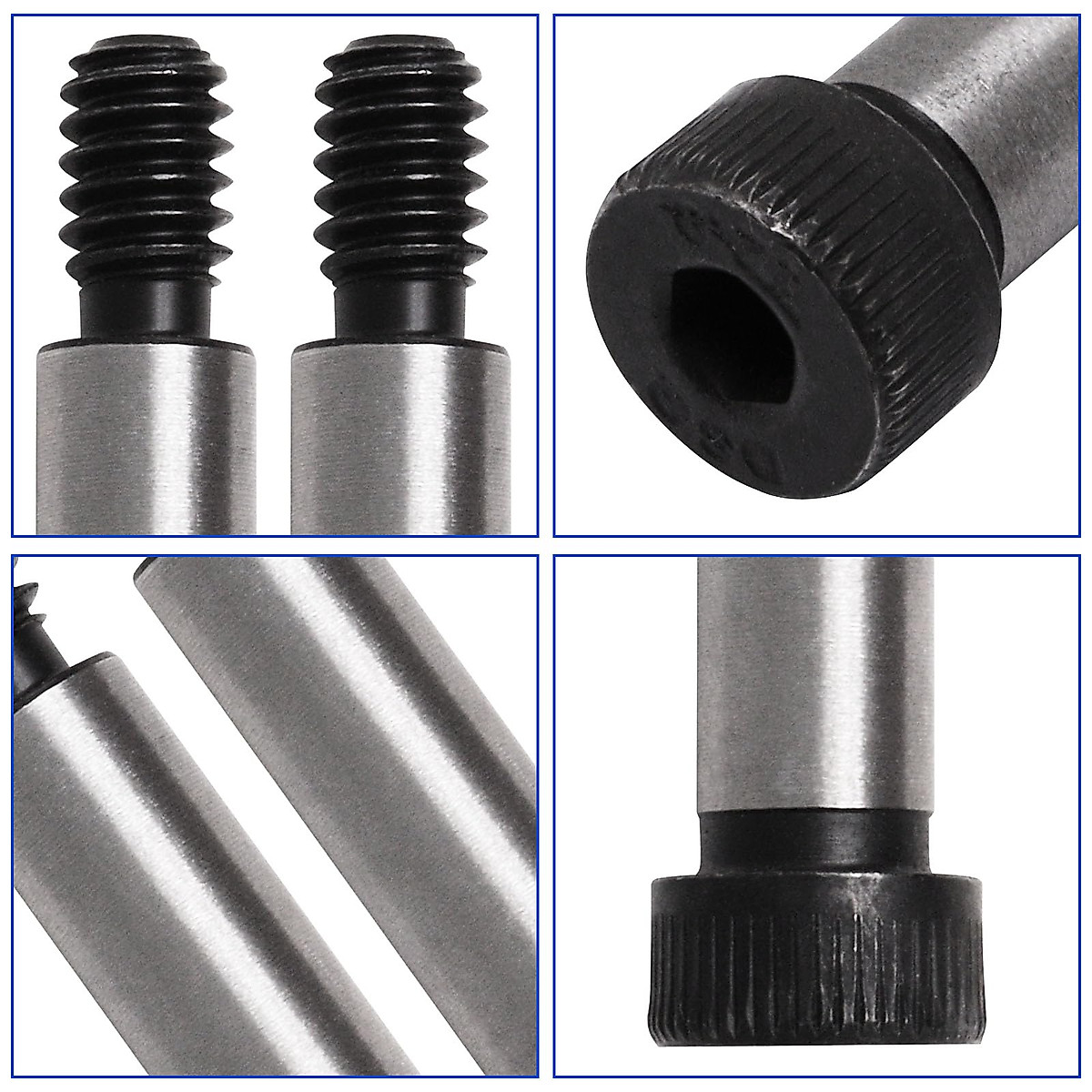 S SYDIEN 6Pcs Alloy Steel Shoulder Bolt 1/4" Shoulder Dia 1" Shoulder Length 10-24 UNC Thread