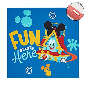 Idea Nuova Disney Mickey Mouse 4 Pack Canvas LED Wall Art Set,Childrens Wall Hanging Décor,Each Piece 11"x11"