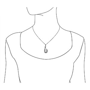 Sterling Silver Hand Engraved Reversible Hawaiian Fish Hook Pendant