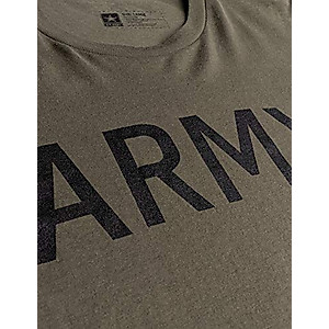 Army PT Style Shirt | U.S. Military Physical Training Infantry Workout T-Shirt-(MilGreen,M)
