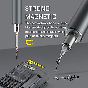 ZZR SEVEN Screwdriver Set, Electric Screwdriver, Precision Screwdriver Set, Repair Tools with USB Charge, Fix Phone Laptop Toys Watch Camera (51 in 1 882038)