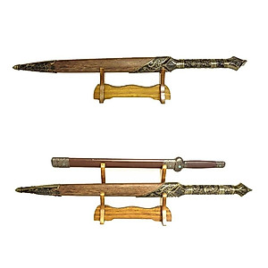 BYBYCD Knife Stents Excellent Universal Organiser Rack for Most Swords Knife Horizontal Support Japanese Katana Display Stand Bracket(4 Tier)