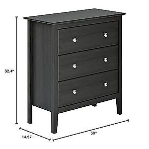 Easy Pieces 3 Drawer Chest, 14.57" x 30" x 32.4"