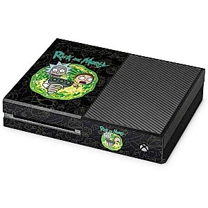 Skinit Decal Gaming Skin Compatible with Xbox One Console - Officially Licensed Warner Bros Rick and Morty Portal Travel Design