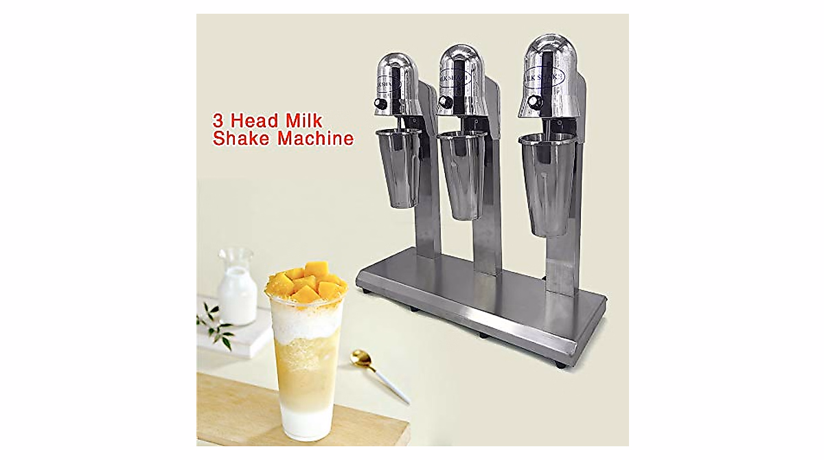 SNKOURIN 3-Head Milkshake Maker for Delicious Beverages