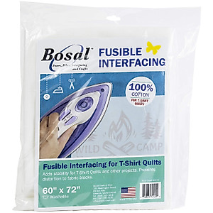 Bosal Foam & Fiber Bosal Fusible Interfacing for T-shirt Quilts