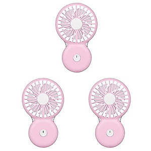 Veemoon Portable Fan Rechargeable Fans 3pcs Adjustable for Portable Office Fan Usb Outdoor Hand Sound Operated Mini Electric Battery Home Travel Cooling Speeds Handheld Personal Outdoor Fans Usb Fan