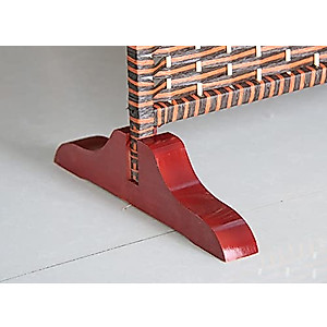 2pcs Wooden Room Divider Stand - Folding Privacy Screen Holder Thickened Base for Home Hotel Room - Bedroom Dressing Room Panel Bracket (A Stand)