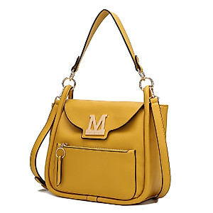 MKF Collection Shoulder Bag for Women, Vegan Leather Handbag Designer Fashion Crossbody Bag Purse By Mia K