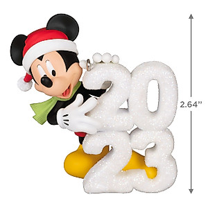 Hallmark Keepsake Christmas Ornament 2023, Disney Mickey Mouse A Year of Disney Magic, Gifts for Disney Fans