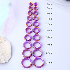 Jewseen 8PCS Ear Gauges 2g-1''Silicone Tunnels Silicone Gauges Plugs Gauges Ear Tunnels Double Flared Flesh Tunnels Piercing Jewelry for Women Men
