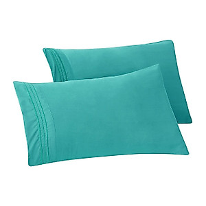 Elegant Comfort Premium Hotel Quality 2-Piece Pillowcase Set, Luxury & Softest 1500 Thread Count Egyptian Quality Bedding Pillowcases, Wrinkle and Fade Resistant