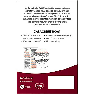 RVR77, Santa Biblia Ultrafina Compacta, Leathersoft con Cierre, Rosado (Spanish Edition)