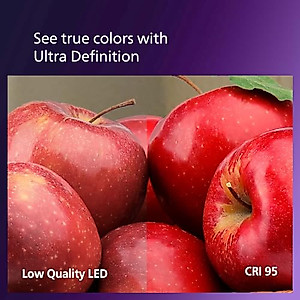 PHILIPS LED Frosted Flicker-Free Dimmable A19 Ultra Definition Light Bulb, EyeComfort Technology, 800 Lumen, Daylight (5000K), 8W=60W, E26 Base, Title 20 Certified