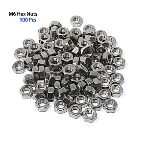 iexcell 200 Pcs M6 x 8/10/12/14/16/20/25/30 Stainless Steel 304 Hex Socket Button Head Cap Screws Bolts Nuts Assortment Kit