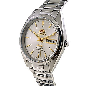 Orient TriStar Mens Classical Automatic Sunray Silver Dial Watch AB00005W