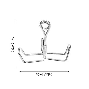 iplusmile Spring Hose Clamp Air Tubing Spring Clips, Lab Mohr Pinchcock Tubing Clamps Flat Jaw Pinchcocks Tubing Clips for Latex Tube Laboratory Supplies for Rubber Hose, 20pcs
