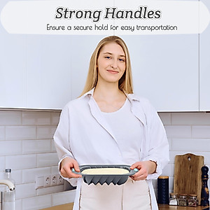 Chicrinum Silicone Bread Loaf Pan, Non-Stick Food Grade Silicone Baking Mold, Meatloaf Pan with Metal Reinforced Frame More Strength