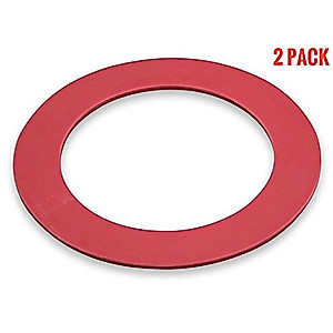 Flush Valve Rubber Seal Gasket Replacement for Mansfield 210 & 211, 2 Pack (Mansfield Flush Valve Seal)