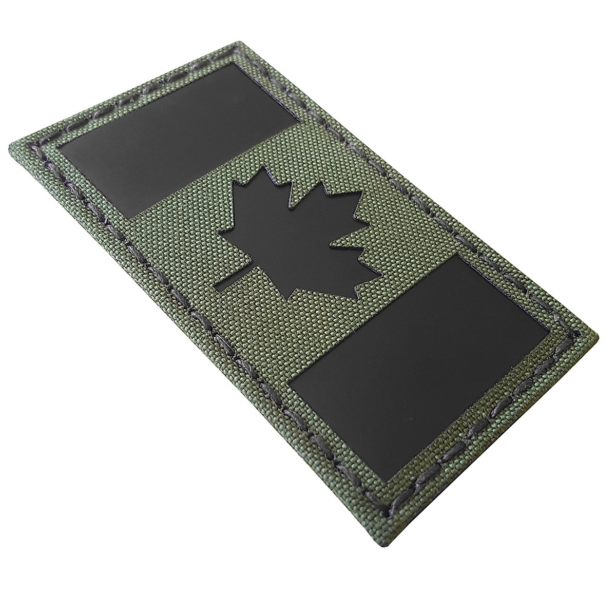 OD Green Infrared IR Canada Flag 3.5x2 Olive Drab IFF Tactical Morale Hook Patch