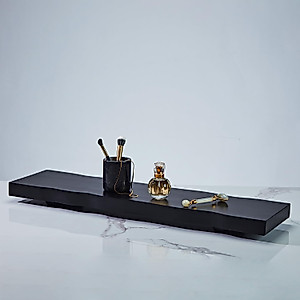 Generic Teak Wood Bath Caddy (Black)