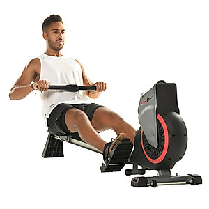 Air & Magnetic Rowing Machine with On Demand Coaching|14 Levels Dual Resistance| by Fitness Reality