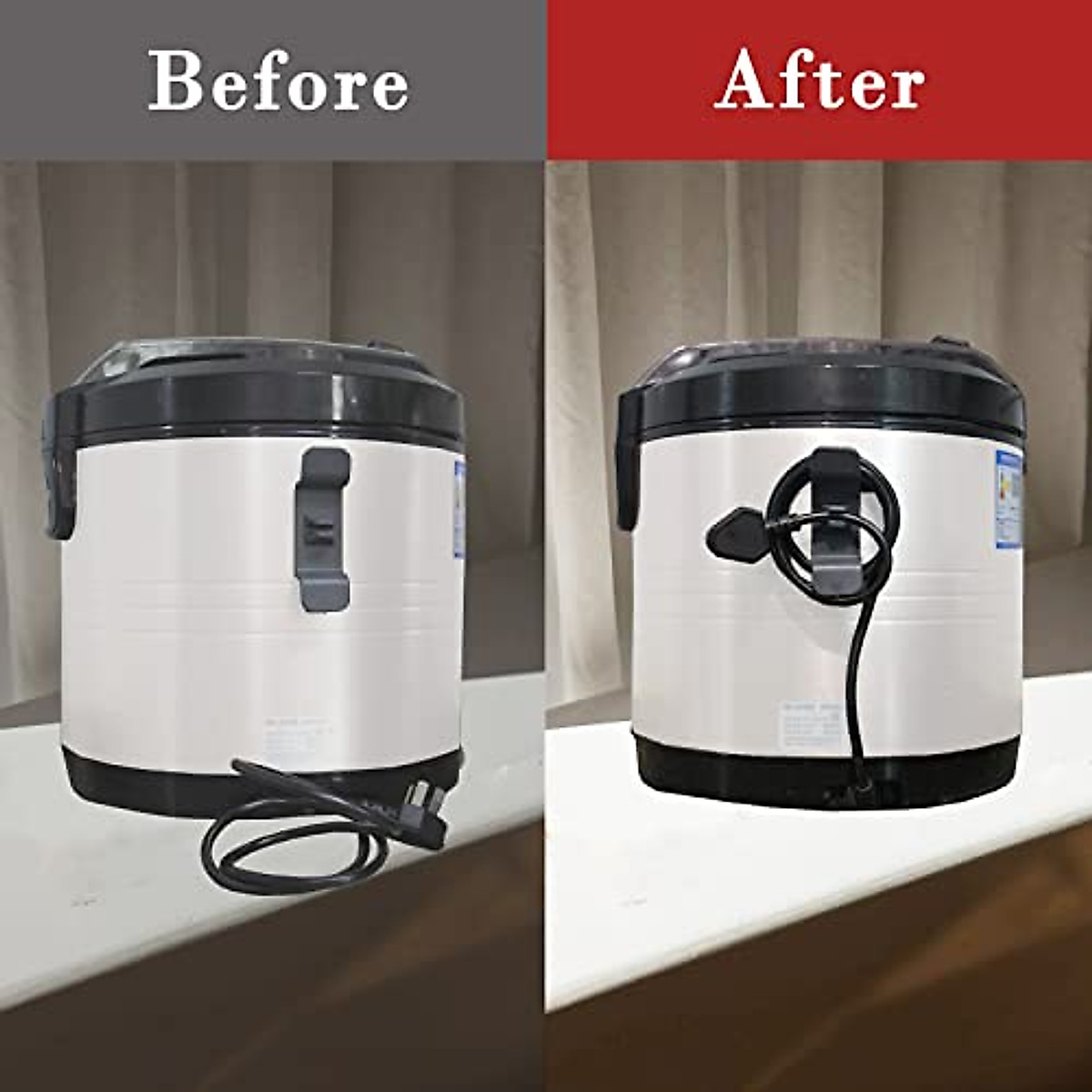 Cord Organizer for Appliances, 6Pcs Kitchen Appliance Cord Winder, The Cord Wrapper for Small Home Appliances(6Gray)