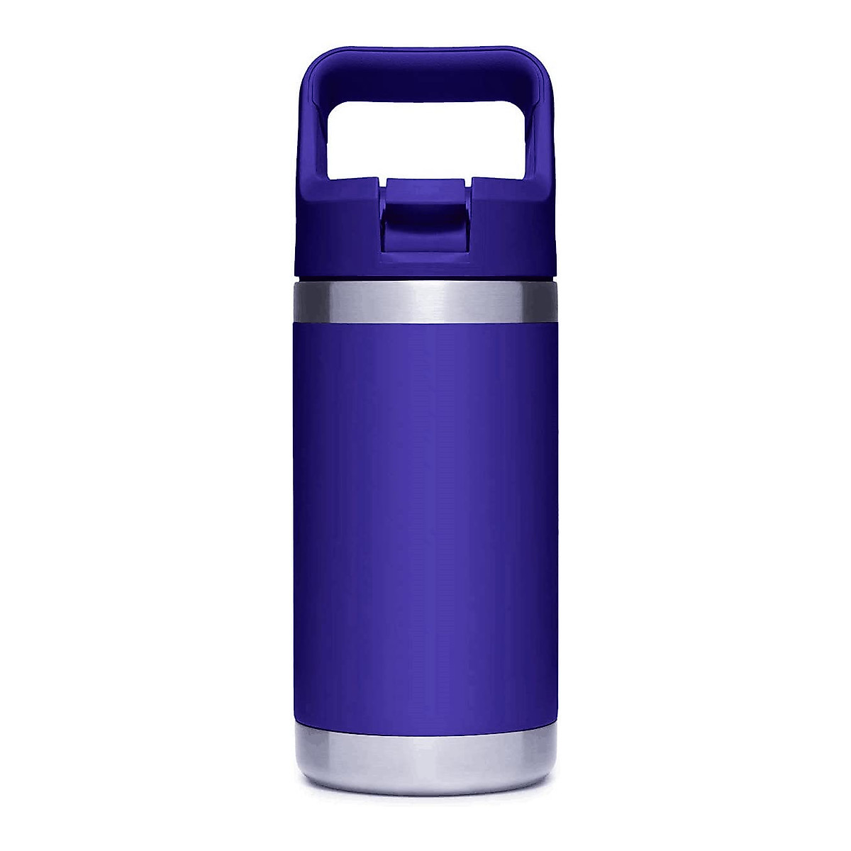 Straw Cap for YETI Rambler Bottle and RTIC Bottle, Straw Lid with 2 Straws and 2 Brushes (Offshore Blue)