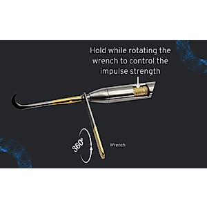 Dental Automatic Crown Remover Gun Type Spring Loaded with 4 Tips and Adjusting Wrench