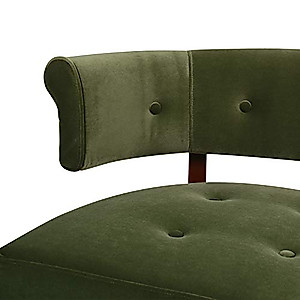 Jennifer Taylor Home Celia Love Seats, Olive Green Performance Velvet
