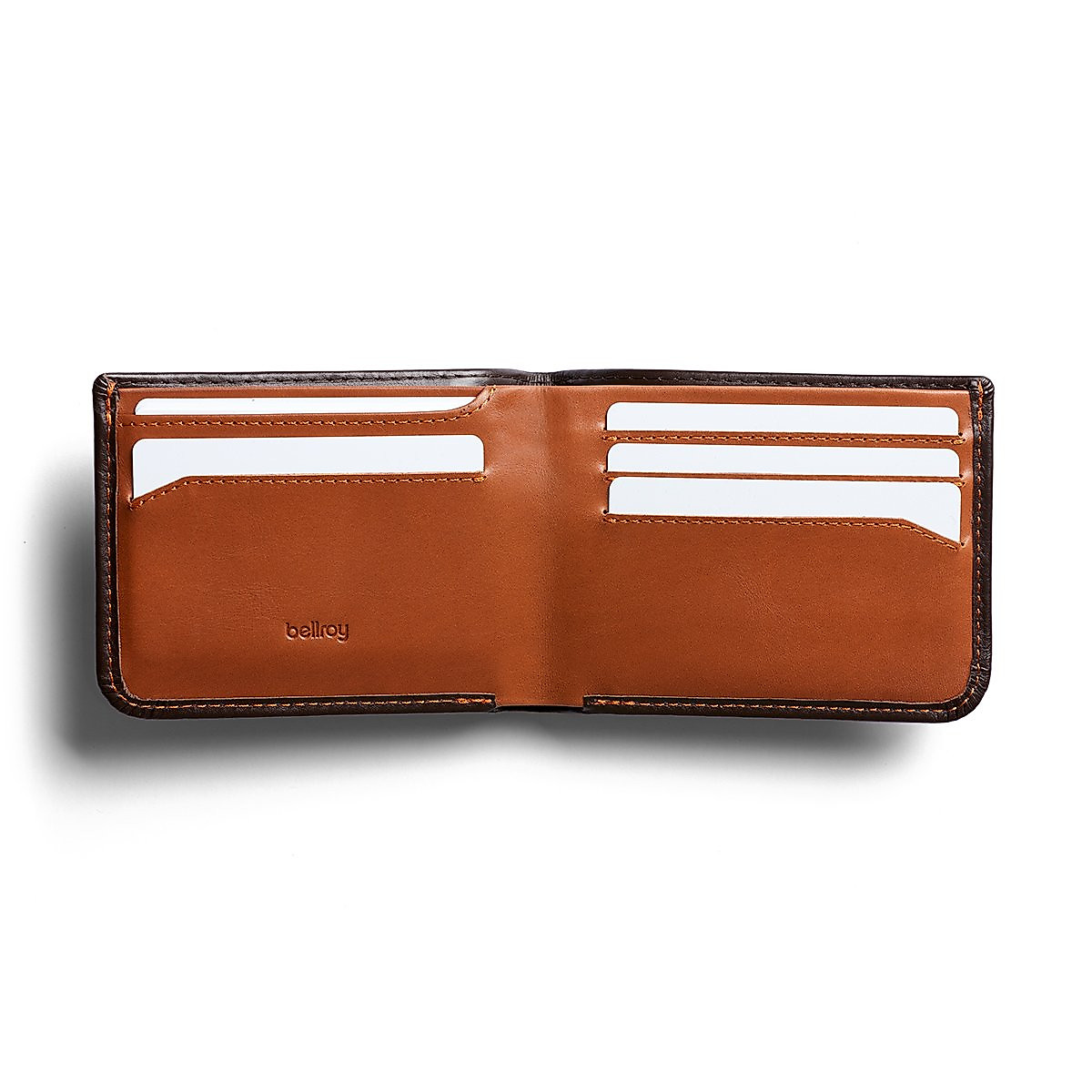 Bellroy Hide & Seek Wallet (Slim Leather Bifold Design, RFID Protected, Holds 5-12 Cards, Coin Pouch, Flat Note Section, Hidden Pocket) - Java