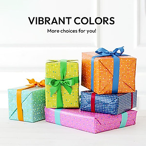 Isaspire 1" Width x 50 Yards Satin Fabric Ribbon, White Ribbon Perfect for DIY Bows, Swags, Gift Wrapping, Craft, Flower Bouquet，Christmas and Party Decoration