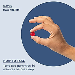 Bloom Nutrition Sleep Well | Soothing BlackBerry Melatonin Gummies for Better Rest | Fall Asleep Fast and Wake Up Refreshed | 60 Gummy Chewables