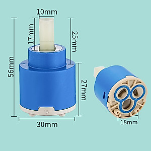 Ceramic Faucet Valve Diameter 35mm Ceramic Faucet Cartridge Replacement for Moen 4000 Single Handle Replacement Cartridge Single Handle Kitchen Basin Shower Faucet Part