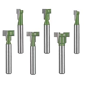 TOTOWOOD Keyhole Router Bits Set, 1/4" Shank Router Bit Set ，6 pcs Router Bit Set 1/4 & 5/16 & 3/8 & 9/16 & 1/2 & 5/8 Inch Blade Diameter