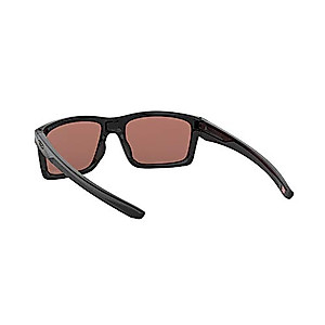 Oakley Men's OO9264 Mainlink Rectangular Sunglasses, Polished Black/Prizm Deep Water Polarized, 61 mm
