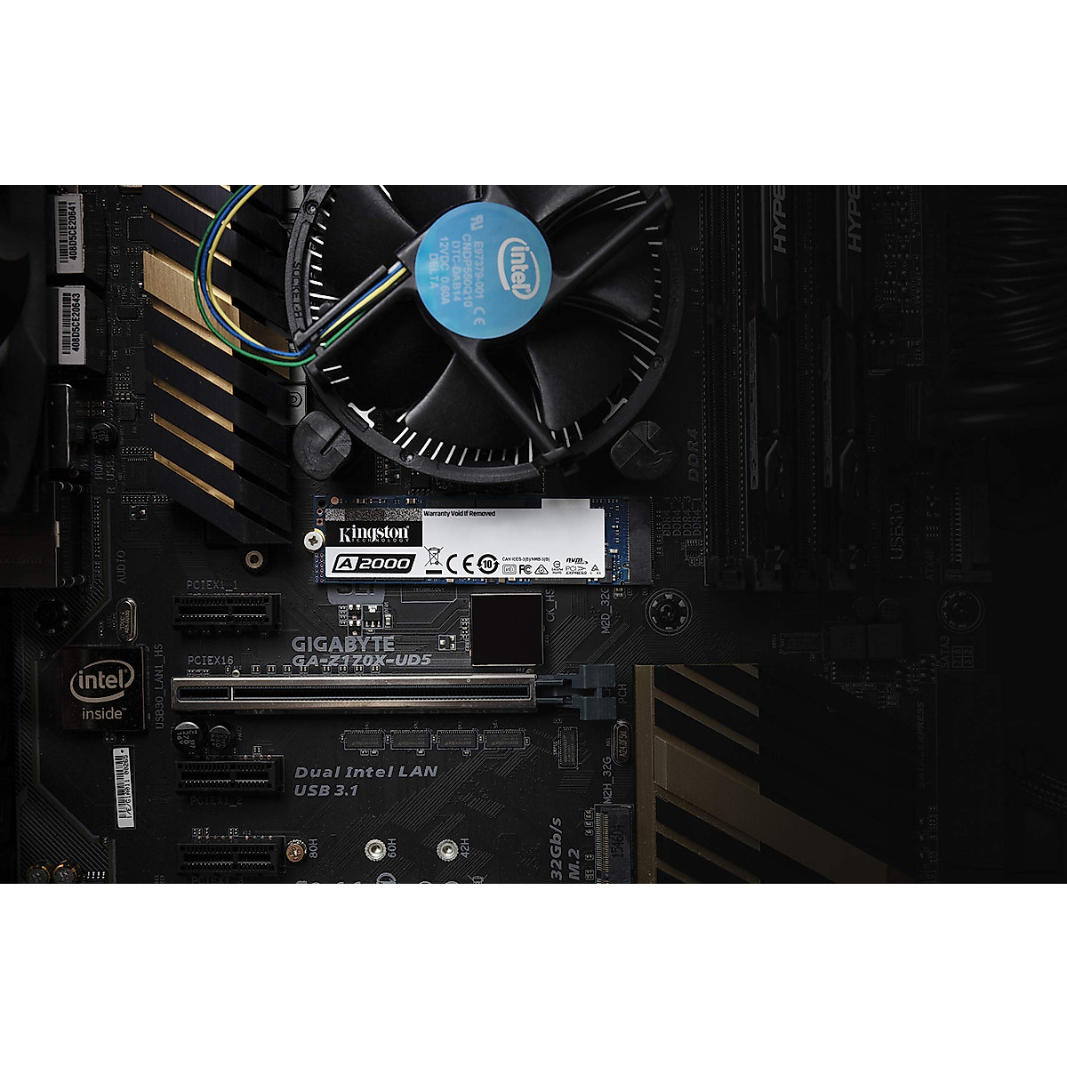 Kingston 250GB A2000 M.2 2280 Nvme Internal SSD PCIe Up to 2000MB/S with Full Security Suite SA2000M8/250G