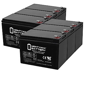 ML7-12 - 12V 7.2AH Replacement Battery Compatible with Power Patrol Backup Battery SEC1075-6 Pack