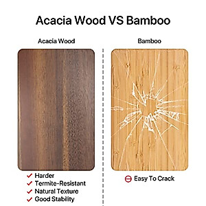 Acacia Wood Couch Arm Table, Sofa Arm Tray with 360° Rotating Holder, Sofa Arm Table for Couch, Couch Arm Tray, Sofa Armrest Tray, Ideal Gift for Eating and Drink