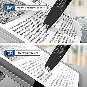 Scan ReaderPen, ROATEE 112 Language Scanning Translation Pen, Document Scanner, 16GB Digital Dictionary Smart Translation Bluetooth Mobile Scanner, Text to Speech for Dyslexia
