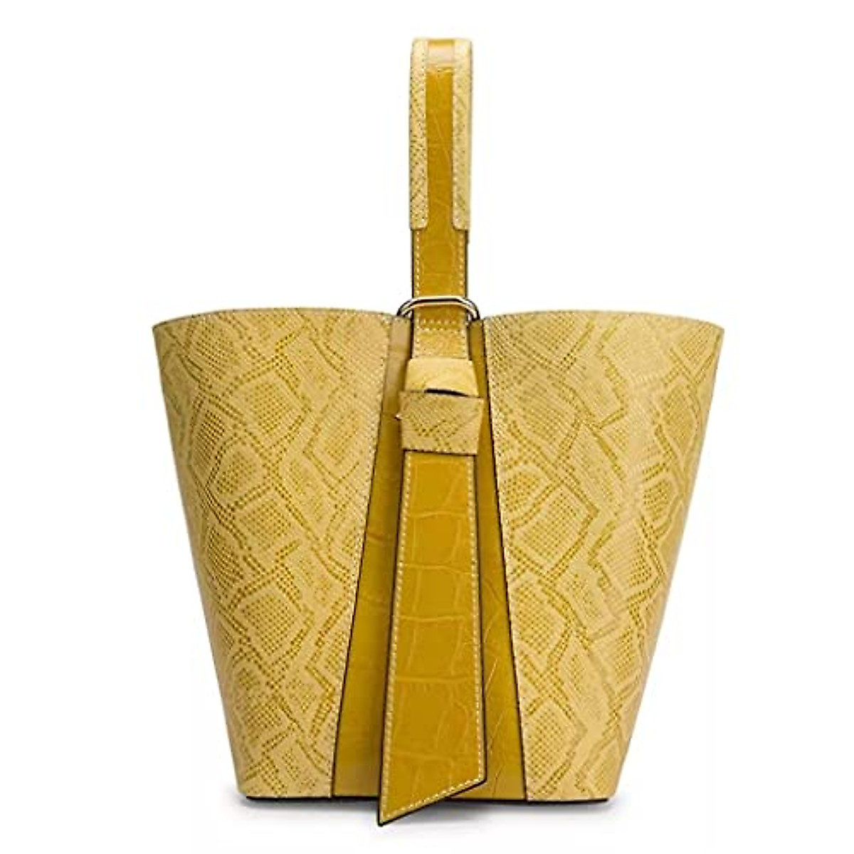 DANN Women's Leather Handbags Women's Bucket Tote Bags Shoulder Messenger Bags (Color : D, Size