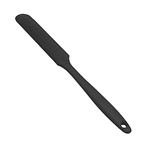 KUFUNG Silicone Spatula, BPA Free & 480°F Heat Resistant, Non Stick Rubber Kitchen Spatulas for Cooking, Baking, and Mixing (1x10 inch, Black)