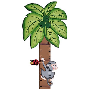 Fantasy Fields - Sunny Safari Animals Thematic Kids Wooden Growth Chart | Imagination Inspiring Hand Painted Details