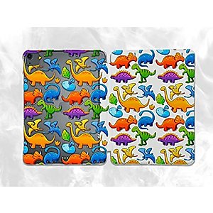 Funny Cute Dino Kid Dinosaur case Compatible with iPad Mini Air Pro 7.9 8.3 9.7 10.2 10.9 11 12.9 inch Pattern Cover New 2022 2021 Trifold Stand 3 4 5 6 7 8 9 Generation 503 (9.7" 5/6 gen)