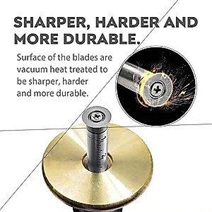 YOSELIN Dovetail Jig Wheel Marking Gauge Tool Set, 1 Bearing Wheel Cutter for Soft Wood, 1 Locked Wheel Cutter for Hardwood,1 Screwdriver,1 Woodworking Pencil,Inch & MM Scale Imperial Ruler. (Grey)