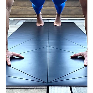 TVLA Yoga Align[MAT] V1 | Alignment-Based Engraved Markers | Non-Slip and Sweat Absorbing Workout Mat | Extra Long to Provide Breathing Space 25 in x 70 in…