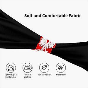 Polish Eagle Polska Poland Flag Sports Headbands Unisex Yoga Non-Slip Quick-Drying Workout Hairband