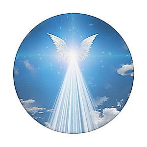 Light From Heaven Wings Of Angels In Blue Sky PopSockets PopGrip: Swappable Grip for Phones & Tablets